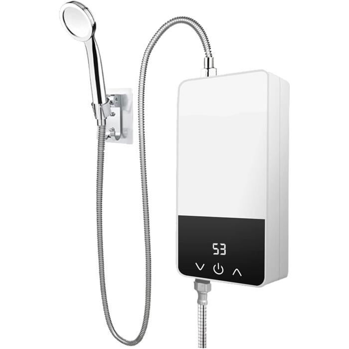 Chauffe-Eau Électrique - 220V Mini Chauffe-Eau Instantané 5500W Système D'Eau Chaude De Douche ...