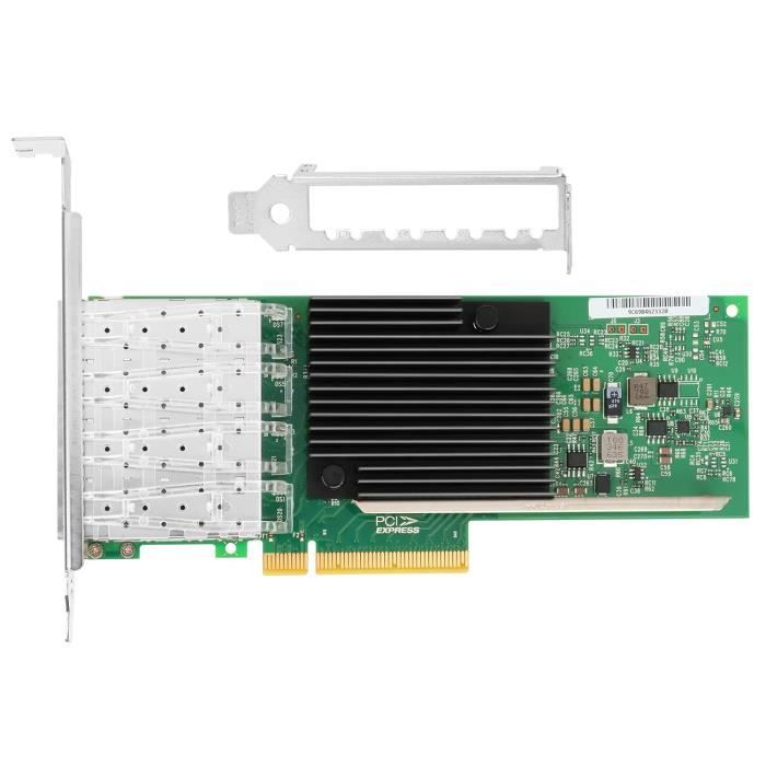 10Gb Nic Card Pour Intel X710-Da4 Pcie 3.0 X8 Quad Sfp+ Ports Xl710Bm1 ...