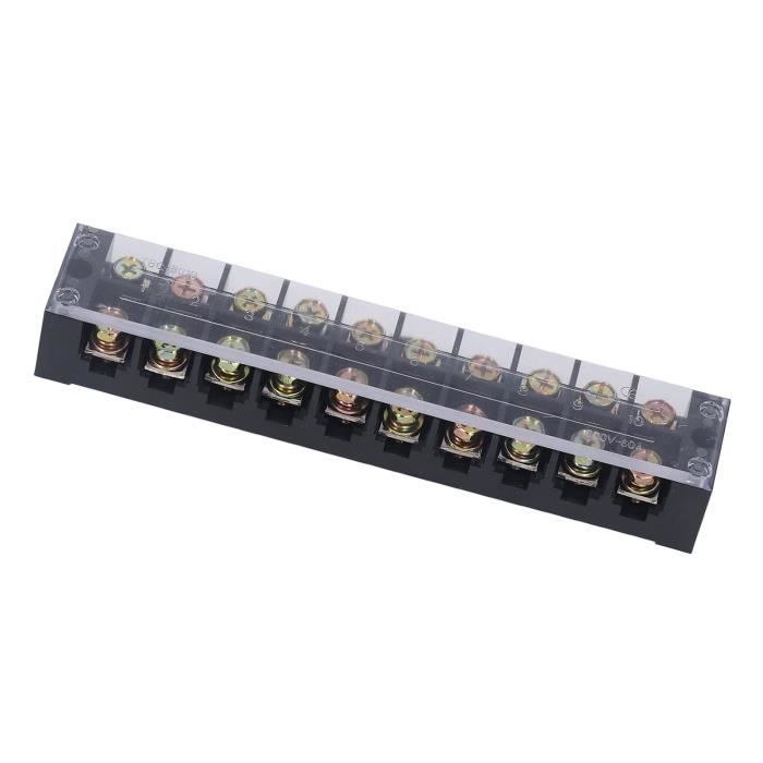 Bornier - VBESTLIFE - Double Rangée - 10 Positions - 60A - 600V - PC et ...