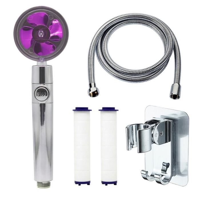 Robinet Haute,Rose Set--Pomme de Douche à Haute Pression, Pommeau à Main, Rotatif à 360 Degrés ...