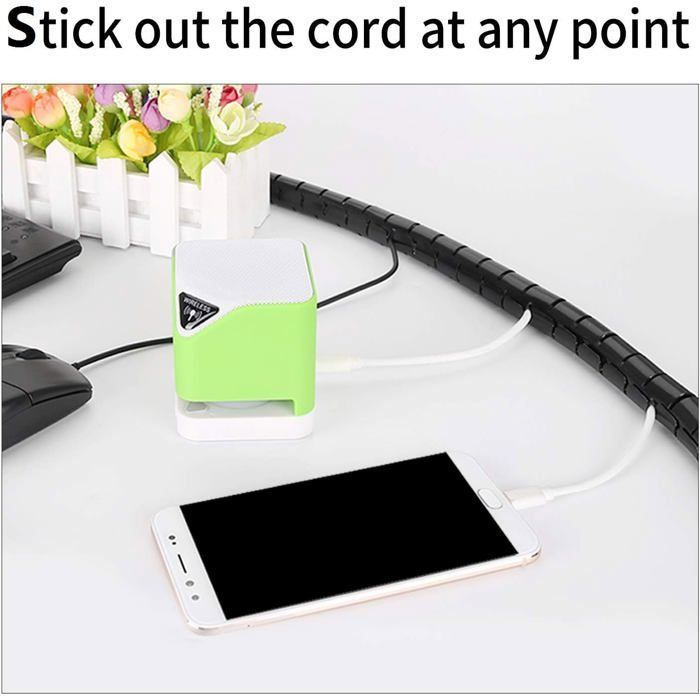 Cache Cable,3m Gaine Souple Electrique Cable Management pour Ranger ou ...