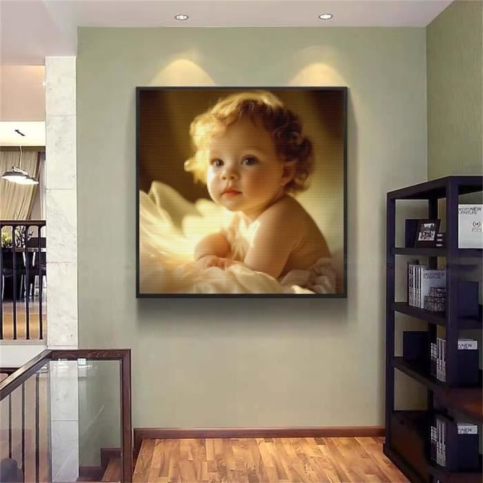 Diamond Painting Personnalisé Photo 40X40Cm, Diy 5D Diamant Painting Personnaliser, Custom ...