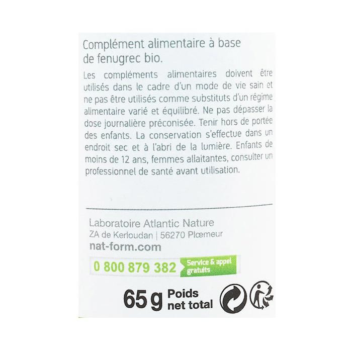 Nat & Form Bio Fenugrec 200 gélules végétales - Cdiscount Santé - Mieux ...