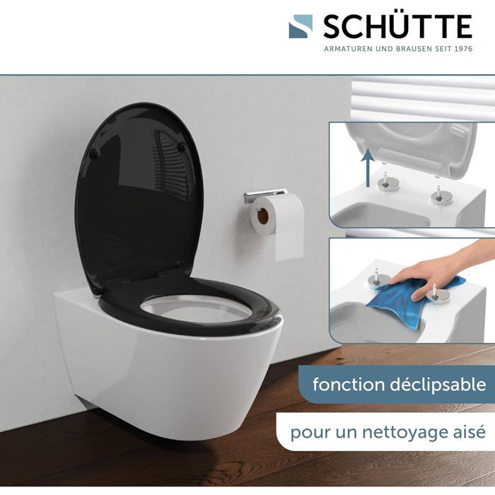 Abattant WC avec abaissement automatique - SWROSE - Système Abaissement ...