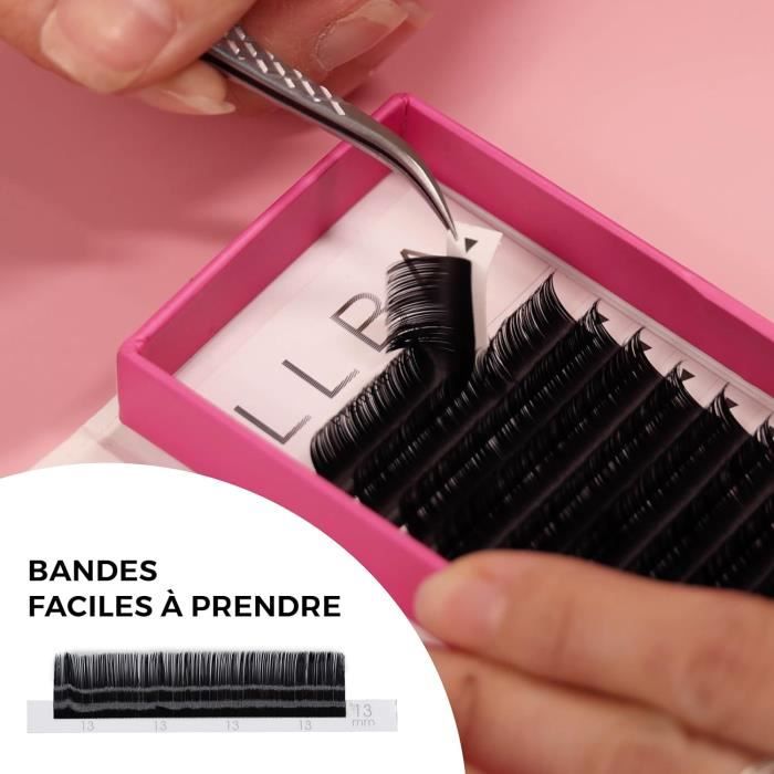 Extension de cils ellipses - Mixte 8-15mm Extension de cils plats ...