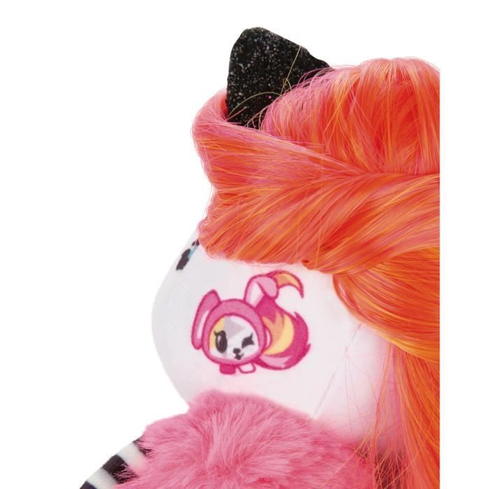 Poupée en peluche - Nici - Pixidoos Piku - 20 cm - Orange/Rouge ...