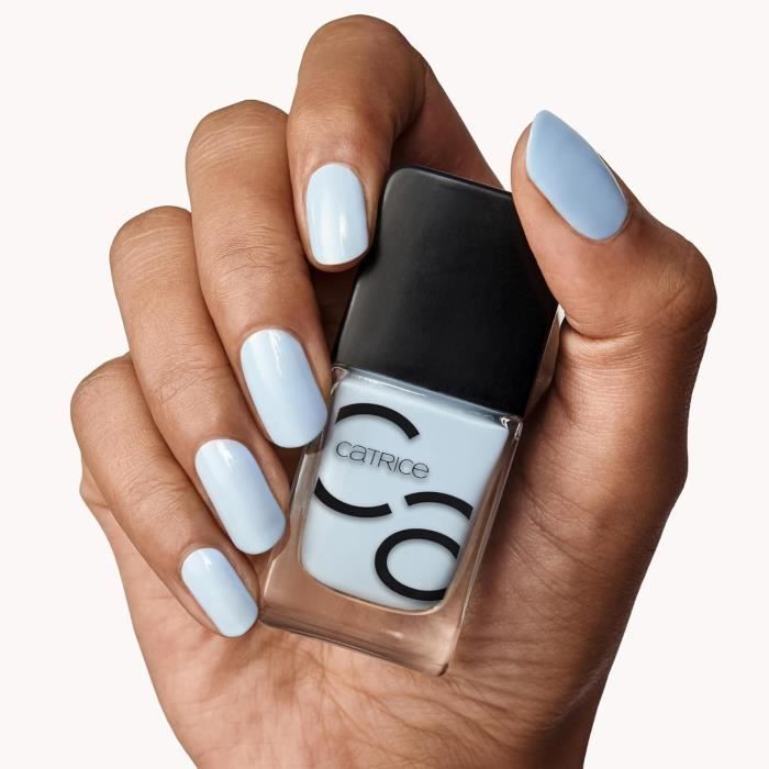 Iconails Vernis À Ongles Gel Lacquer N° 170,Bleu,Durable,Brillant,Sans ...