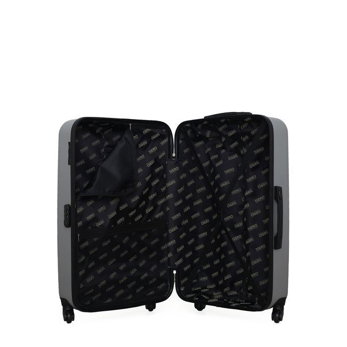 Lot de 3 - Valise grand format, valise weekend et vanity LIPARI - gris ...