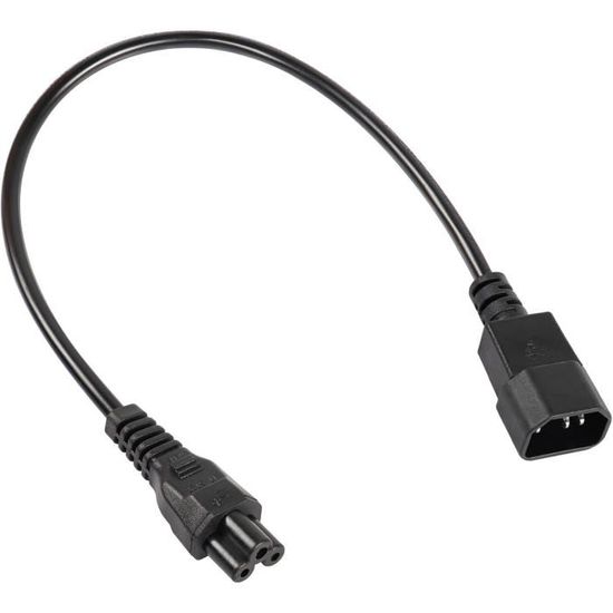Câble d'alimentation C14 vers C5, IEC 320 C14 mâle vers C5 femelle ...