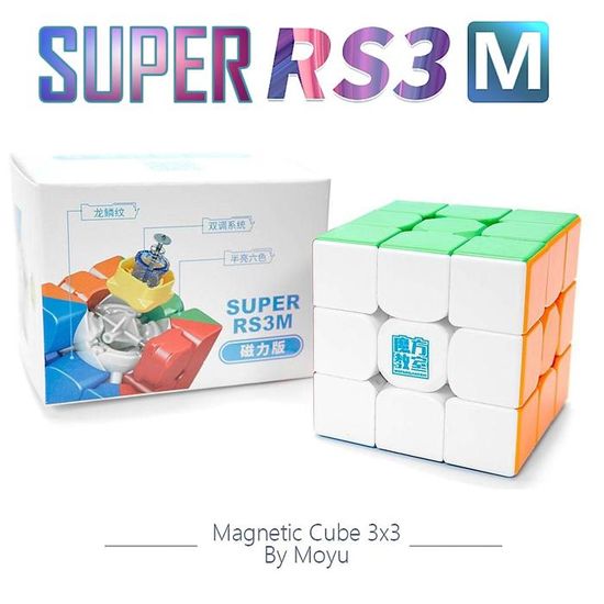 MoYu Super RS3M Cube 3*3 Magnétique Stickerless - Cdiscount Jeux - Jouets