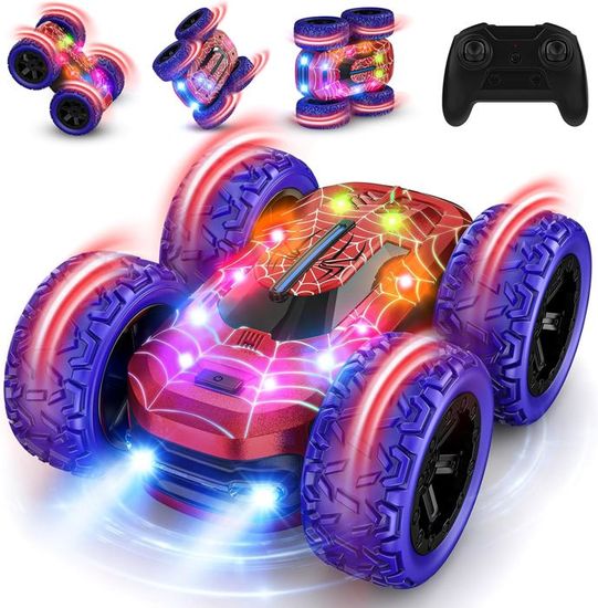 Voiture Télécommandée Enfant,Jouet Voiture Cascadeuse Radiocommandé Tout Terrain Rotation À 360 ...