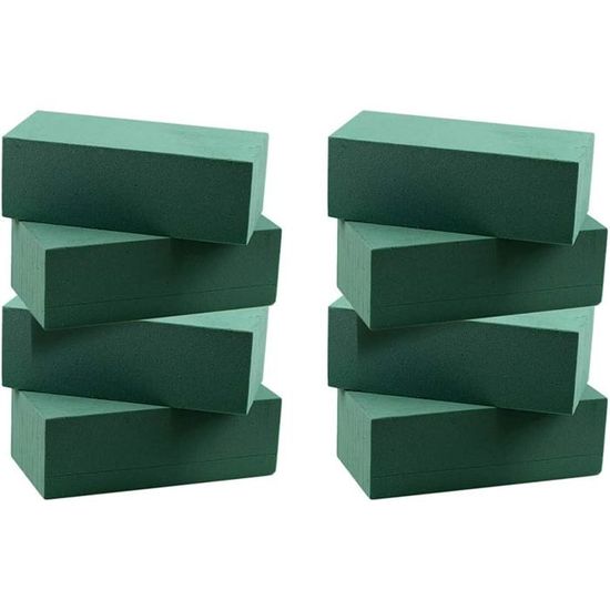 Lot de 8 blocs de mousse florale hde en polystyrène vert pour ...
