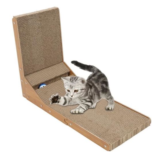 Atyhao Griffoir pour chat Grattoir à chat en forme de L, tapis à ...