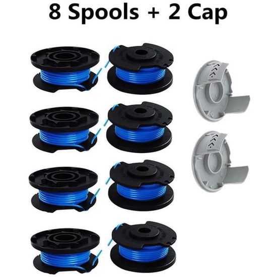 10 Paquets Bobine de Rechange pour Coupe-bordure de Ligne 0,065 pouce pour Ryobi 18v 24v 40v ...