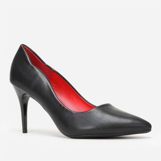 Escarpins Femme - Vernis - Talon Aiguille - Noir - Achat / Vente ...
