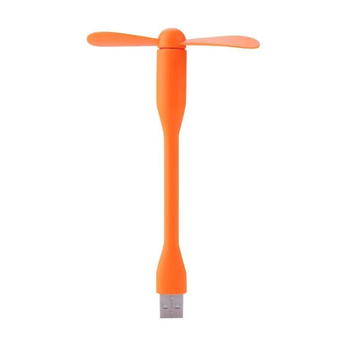 Orange - Mini ventilateur USB Flexible et pliable, pour Power Bank, ordinateur Portable ...