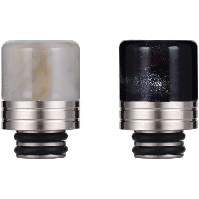 2 Pack 510 Résine Drip Tip avec Filet anti-éclaboussure d’huile ...