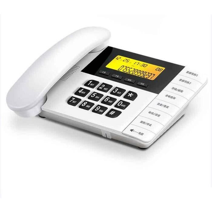Téléphone Fixe Filaire Fixe Domestique Adapté Au Bureau D'Affaires Rétro-Éclairé Identification ...
