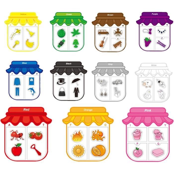 Magnet Frigo Enfant, Aimant Enfant Educatif De Tri De Couleurs ...