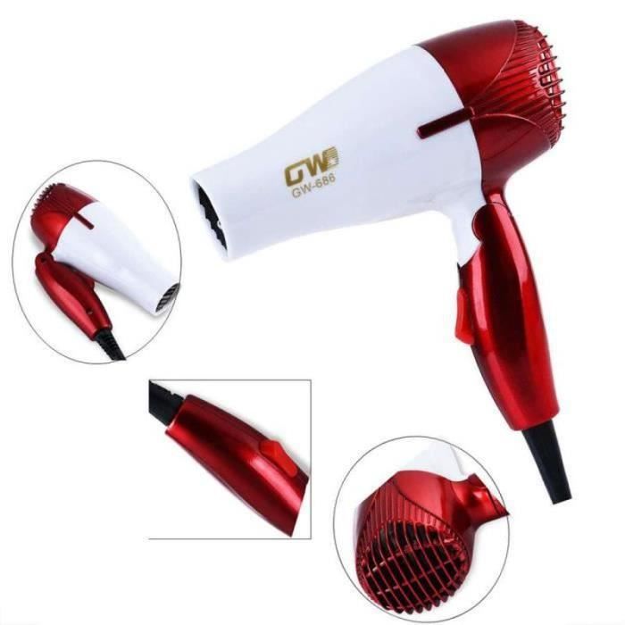 SECHE-CHEVEUX Mini cheveux pliables sèche-cheveux portable voyage ...