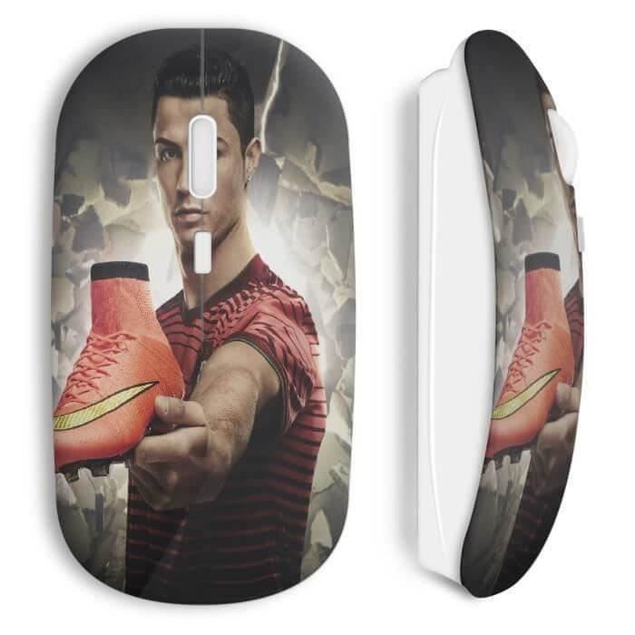 Souris Sans Fil - Cristiano Ronaldo - Football - Blanc - Compatible Mac ...