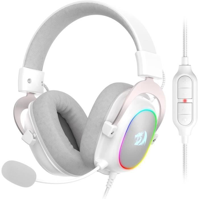 Redragon H510 Rgb White Gaming Headphones - Son Surround 7.1 - Pilotes ...