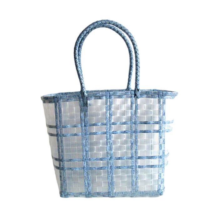 Sac de plage transparent grande capacité panier à main étanche en PVC ...