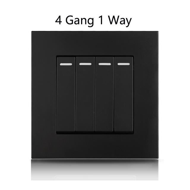 INTERRUPTEUR,4 Gang 1 Way--interrupteur mural 1, 2, 3, 4 gangs, panneau ...