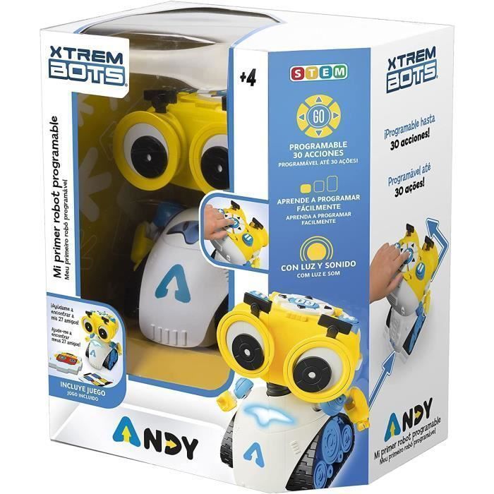 Xtrem Bots - Robot Programmable Andy, Jouet Éducatif interactif, Jeu ...