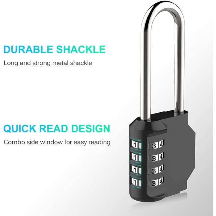 INF Cadenas long à 4 chiffres Noir - Cdiscount Bricolage