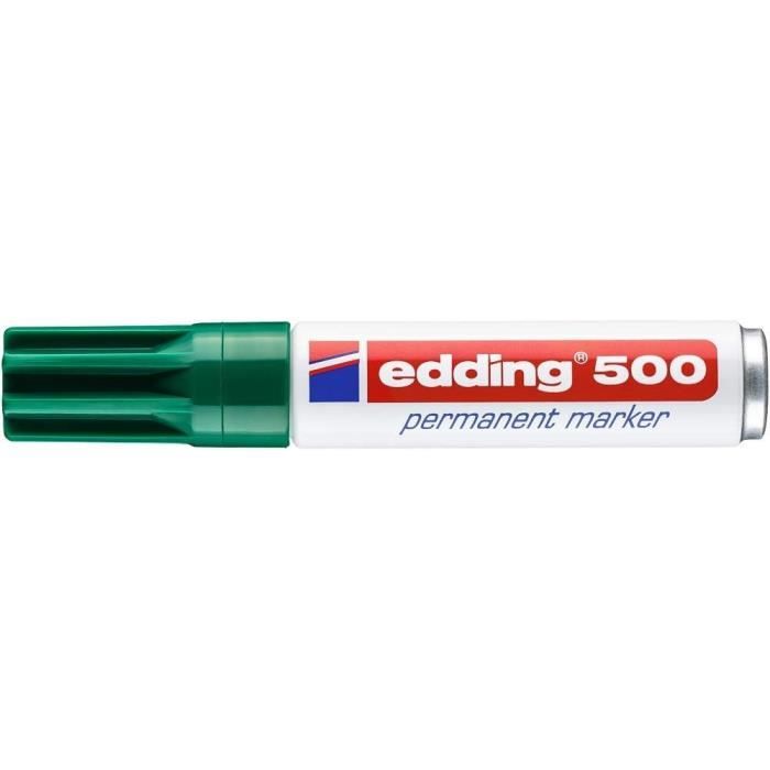 500 Marqueur Permanent - Vert - 1 Stylo - Pointe Biseautée 2-7 Mm ...