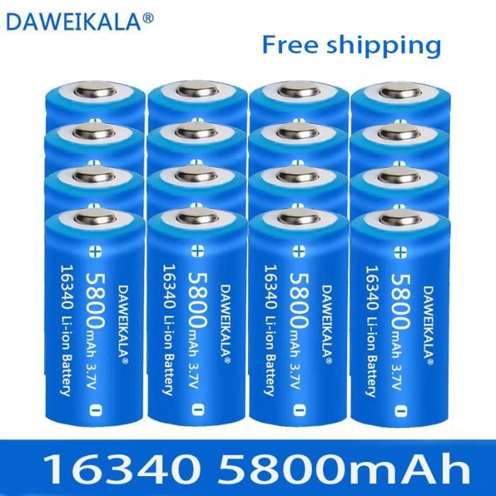 4 pièces-DAbropérer ikala Batterie au lithium CR123A 3V, pile bouton ...