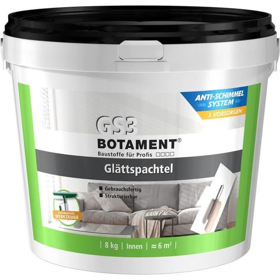 Gs3 Mastic À Lisser – Mastic Prêt À L'Emploi Pour Un Mur Blanc Lisse ...