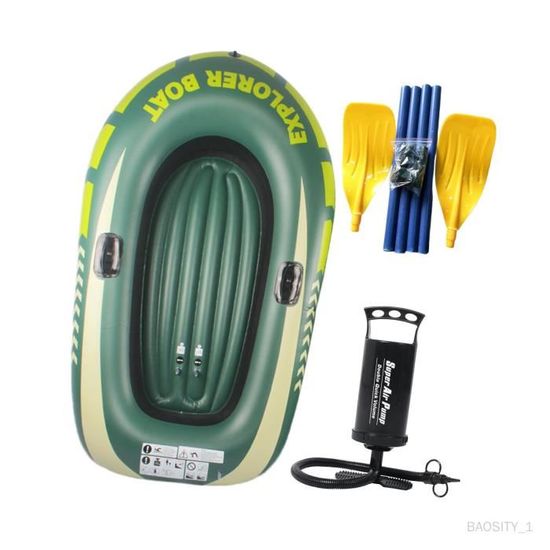 Bateau Gonflable - Kayak - 2 Personnes - PVC Résistant - Pagaies ...