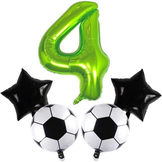 Anniversaire Football Garcon 4 Ans Kit - Ballon Anniversaire Foot ...