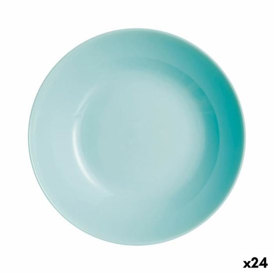 Assiette creuse Luminarc Diwali Turquesa 20 cm Turquoise verre (24 ...