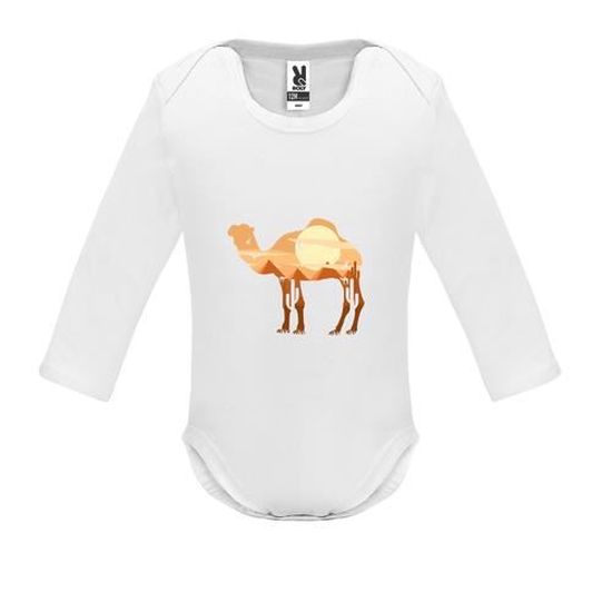 Body bébé - Manche Longue - Bébé Garçon - Blanc - CAMEL Blanc ...
