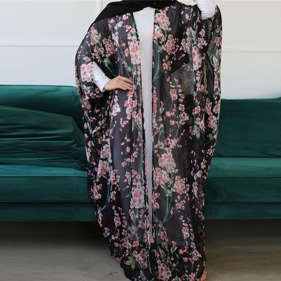 Papillon Abaya Mujer Dubai Kaftan Kimono Cardigan Hijab Robe Musulmane Ramadan Eid Mubarak ...