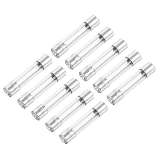 Ac 250V 10A 6 X 30Mm Fusibles À Cartouche En Verre X 10Pcs À Soufflage Rapide Pour La Protection ...