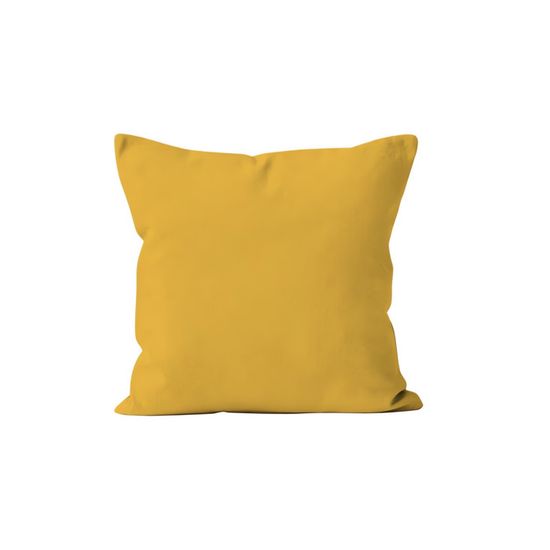 Housse de coussin 60x60 cm ALIX jaune radieux, par Soleil d'ocre - Cdiscount Maison