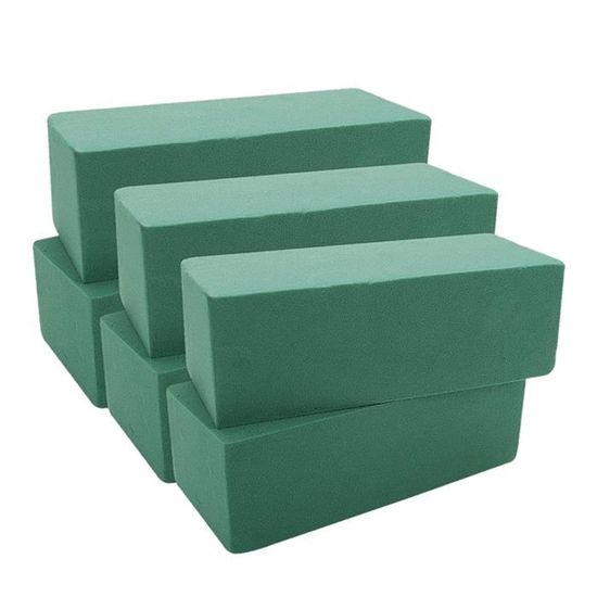 6x Vert Floral Mousse Brique Fleuriste Bloc DIY de Mariage Parti Fleur ...