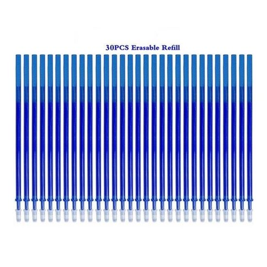 STYLO,Blue-30PCS-Refills--Stylo effaçable chat mignon 0.38mm, stylo Gel ...