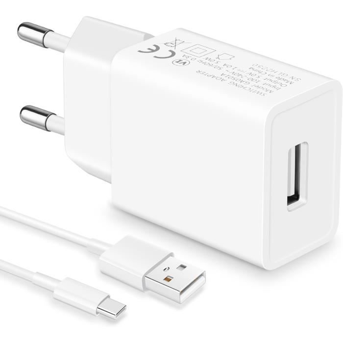 Pr USB 5V1A et Câble USB Type-C, Embout Chargeur USB 5W, Adaptateur ...