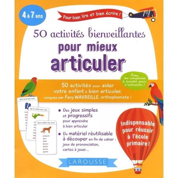 50 Activités Bienveillantes Pour Mieux Articuler Cdiscount Librairie