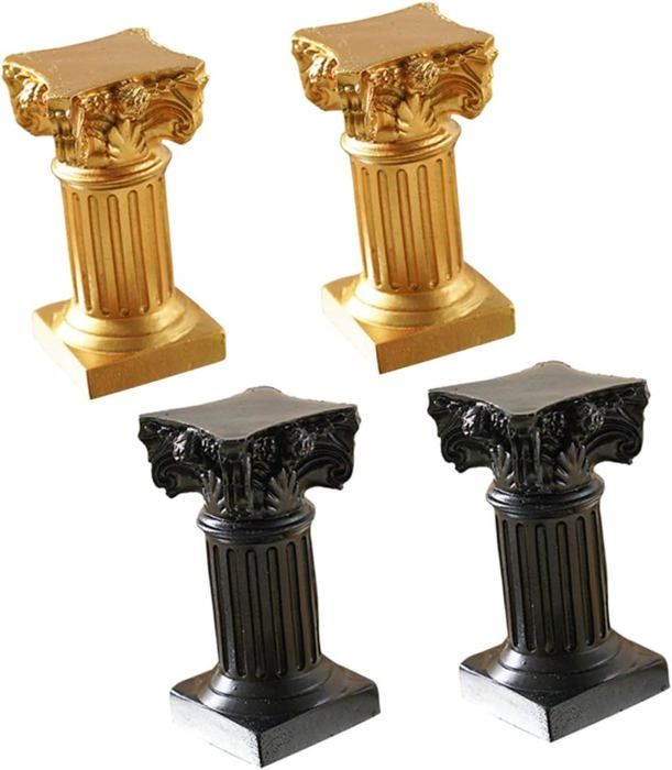 4 Pièces Colonne Romaine Chandeliers Bougeoirs Colonnes Et Piliers ...