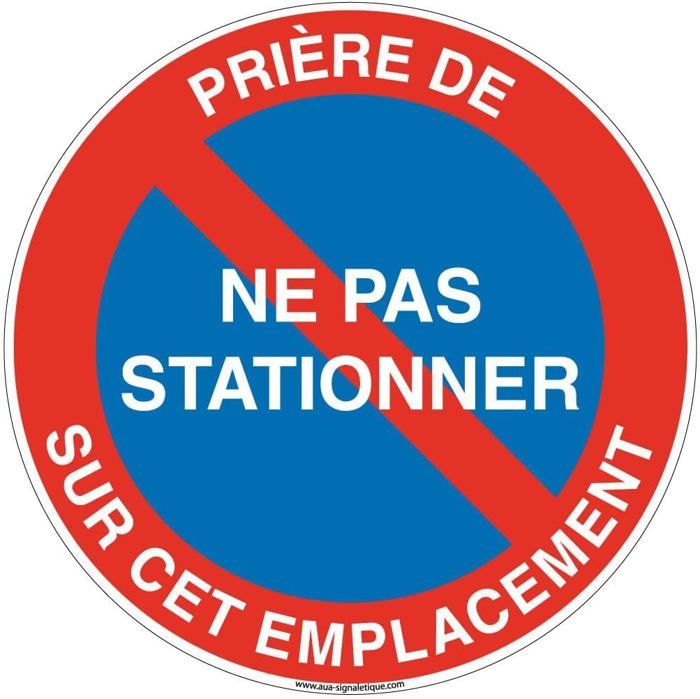 Panneau Interdiction Panneau De Sécurité Circulaire En Pvc - (Ø 300 Mm ...
