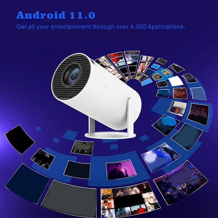 Projector 4K HD 120 Lumens Portable Home Projector Android System Multi ...