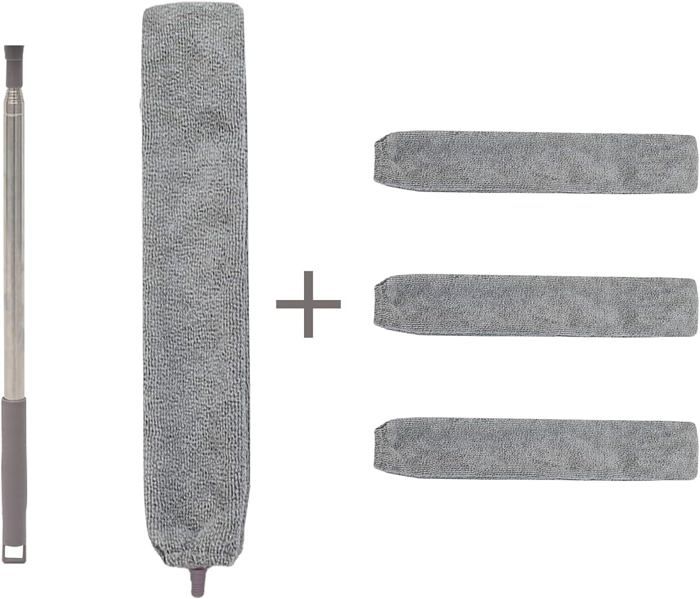 Plumeau flexible en microfibre avec rallonge en acier inoxydable 76 à ...