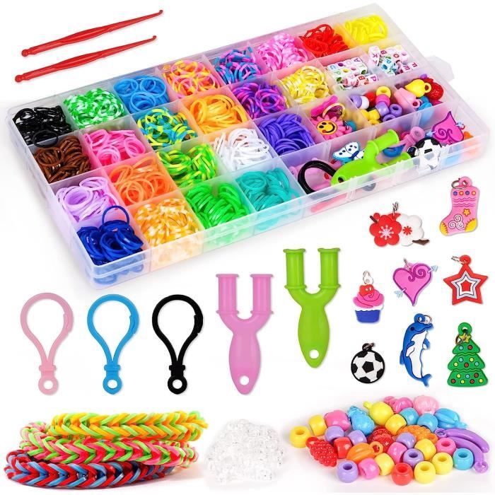 Elastique Bracelet Caoutchouc Kit 2000+, Multicolore Loom Rubans Avec ...