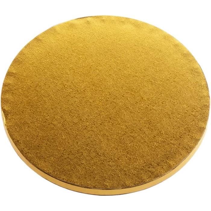 Base De Gâteau Dorée En Carton Avec Forme Ronde-30 Cm[u2459 ...